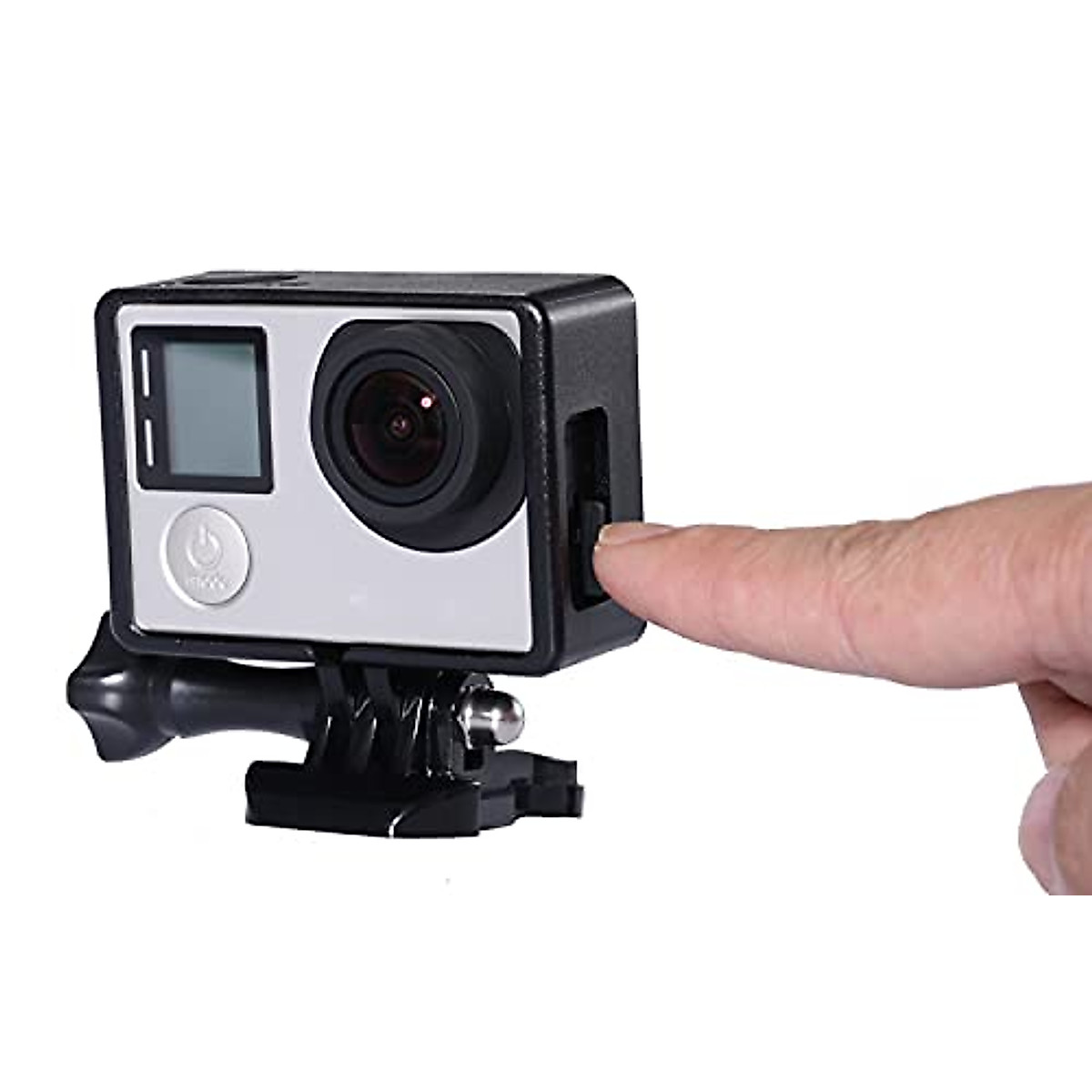 Luxebell Frame Mount Housing with Protective Lens Cover for Gopro Hero4 3+ and 3 (Standard)