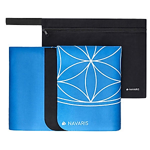 Navaris Foldable Yoga Mat for Travel - 1/16" (1.5mm) Thick Exercise Mat for Pilates, Workout, Gym, Fitness - Non-Slip Folding Portable Mat
