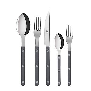 Sabre Paris Flatware Bistrot Stainless Steel Dark Grey 5-Piece Place Setting Service for 4 (20 pieces)