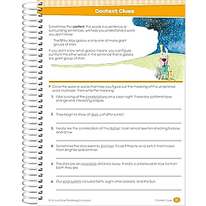 School Zone - Big Third Grade Workbook - 320 Spiral Pages, Ages 8 to 9, 3rd Grade, Reading, Writing, Math, Science, History, Social Science, and More (Big Spiral Bound Workbooks)