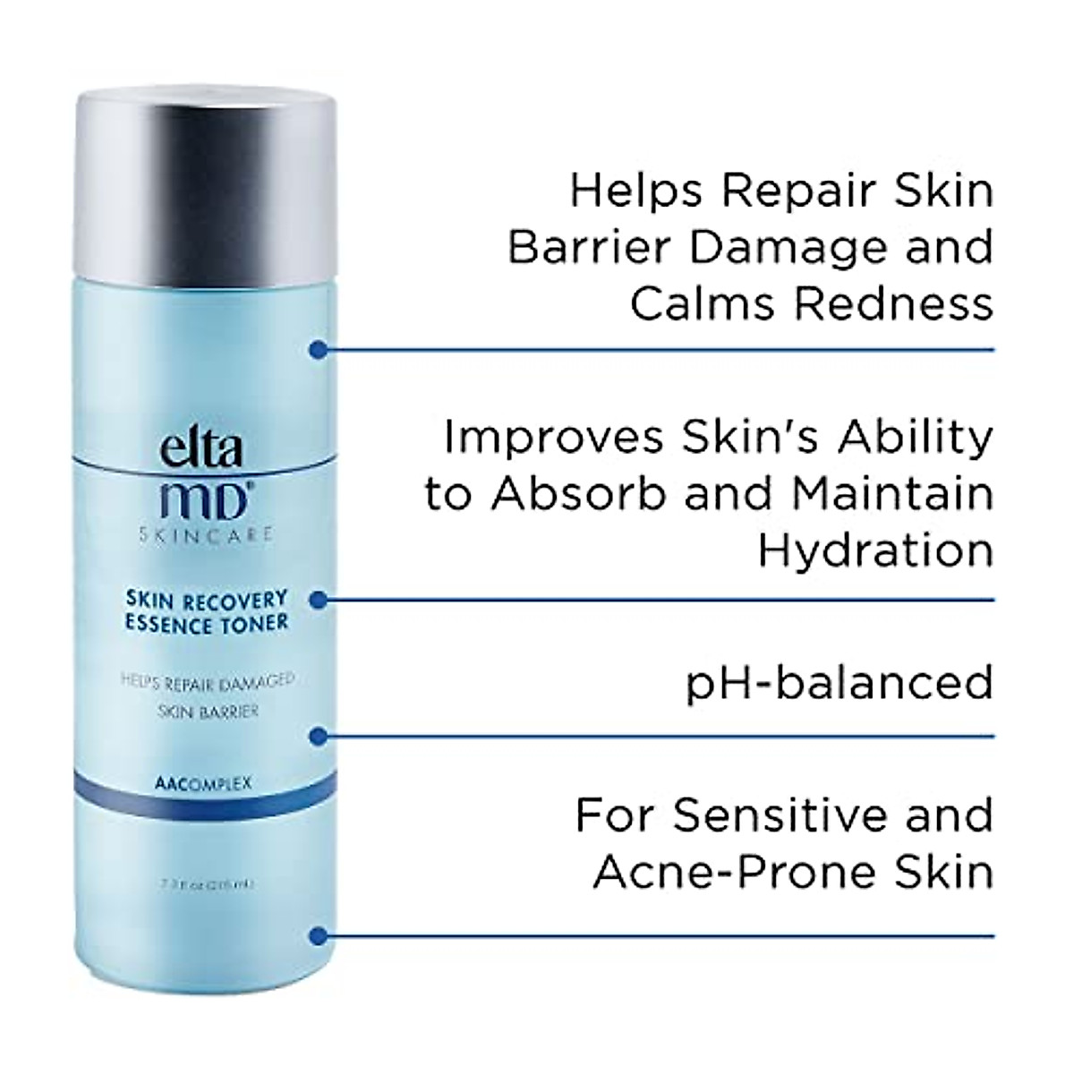 EltaMD Skin Recovery Essence Face Toner for Women, Alcohol Free Skin Toner For Calming Skin Redness and Sensitive Skin, Helps Detoxify and Hydrate, Fragrance Free, Sensitivity Free, 7.3 oz Bottle