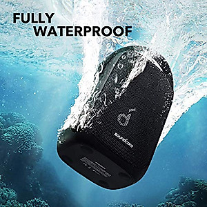 Soundcore Trance Go Outdoor Bluetooth Speaker with BassUp Technology, Sync 100+ Speakers, 24H Playtime, Waterproof, Custom EQ, App (Renewed)