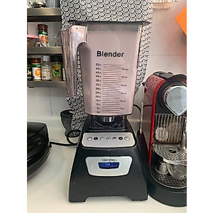 OYSTERBOY Premium Quality Replacement Parts Compatible for Blendtec Jar 90 oz 3 Quarts Professional/Commercial Grade Blender Jar with Stainless Steel Blade, Gripped Vented Lid, BPA-free, Grey