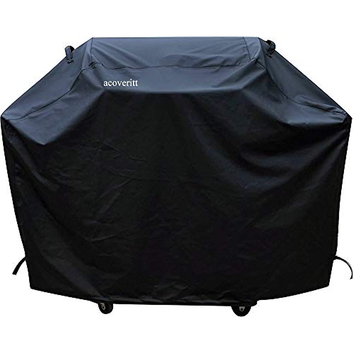 a1cover Grill Cover, Heavy Duty Waterproof Barbeque Grill Covers Fits Weber, Holland, Jenn Air, Brinkman, Char Broil, Medium 58" Included Grill Mat（Black