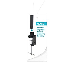 APMIEK LED Desk Lamp for Home Office, 24W Remote Control Computer Desk Light Bright Desktop Lamp Multi Lighting Modes Dimmable Clamp Desk Lighting for Work with Adjustable Gooseneck, Double Head,Black