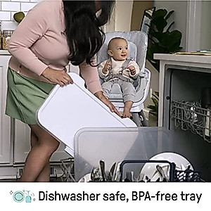 Ingenuity Beanstalk Baby to Big Kid 6-in-1 High Chair Converts from Soothing Infant Seat to Dining Booster Seat and more, Newborn to 5 Yrs - Ray