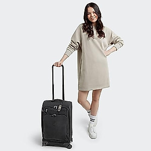 Kipling New Youri Spin Small 4 Wheeled Rolling Luggage Black Noir