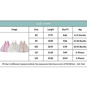 Toddler Baby Girl Sequins Dress Sleeveless Rainbow Stars Print Mesh Tulle Dress Summer Layered Princess Cake Dress (Colorful Cake Dress, 4-5T)