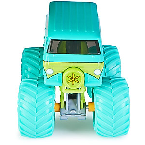 Monster Jam 2022 Spin Master 1:64 Diecast Truck with Bonus Accessory: Nitro Neon Mystery Machine
