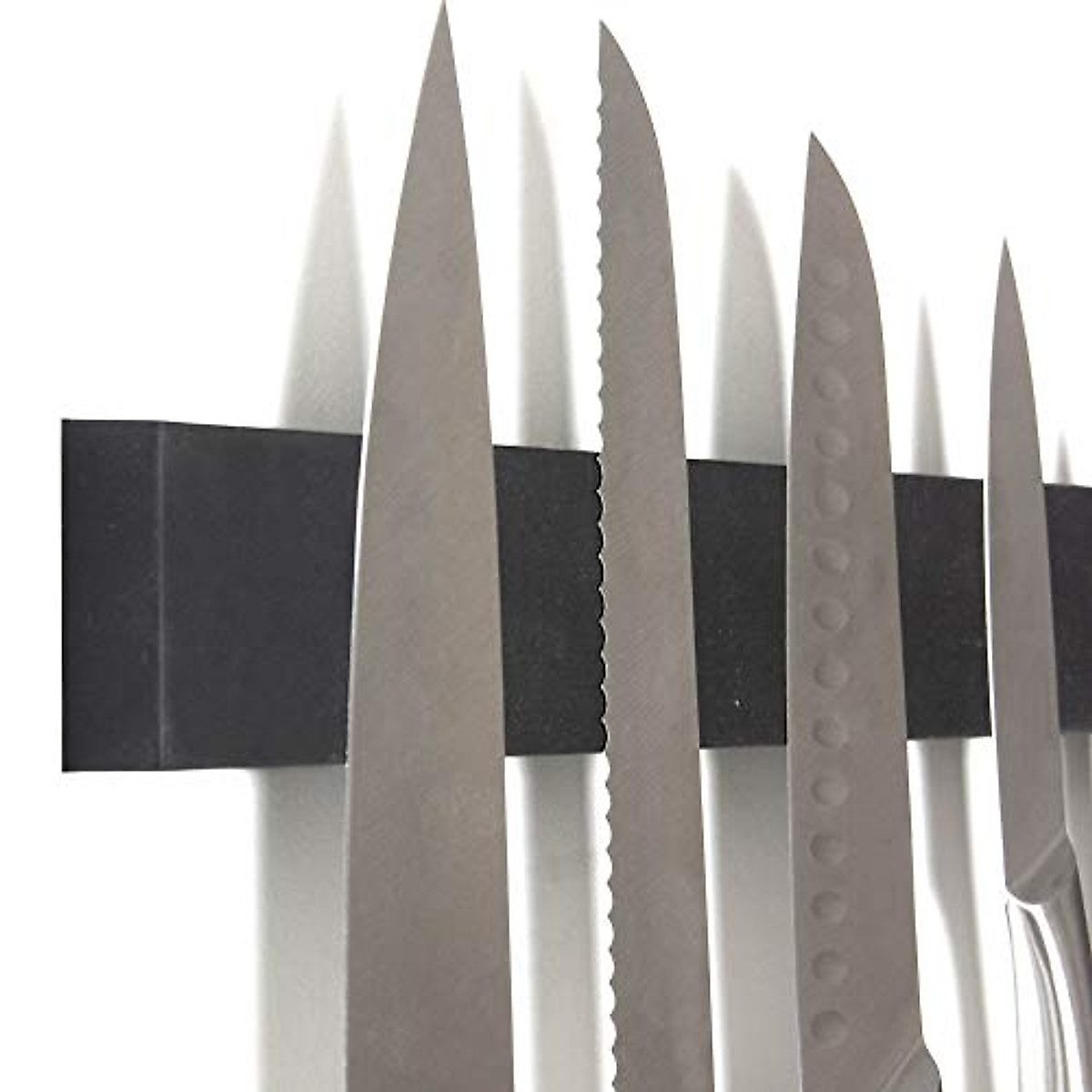 Magnetic Knife Rack - Black Rubber (Pack of 1)
