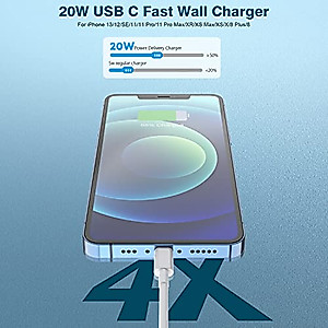 iPhone Fast Charger,Extra Long Fast Charger iPhone 10Foot 2Pack[Apple MFi Certified]20W 10FT Fast Apple Charging USB C to Lightning Cable Cord Adapter for iPhone 14 13 12 Mini 11 Pro Max/X/SE2022/iPad