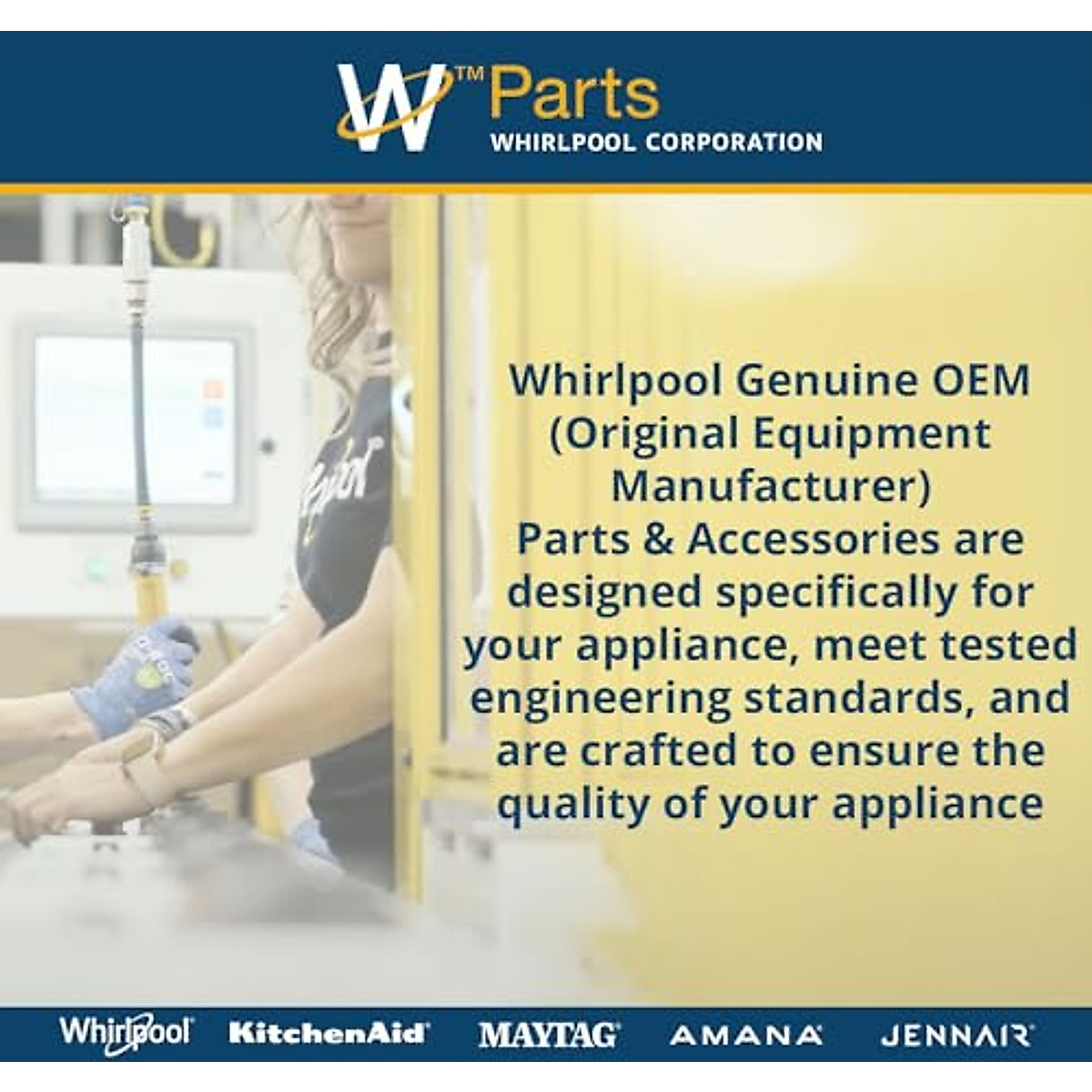 Whirlpool W11087376 Genuine OEM Dishwasher Pump and Motor Assembly Replacement Part - Replaces W10917114