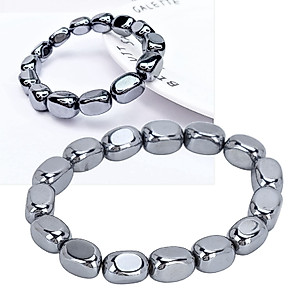 Terahertz Bracelet Loose Elastic Beads Terahertz Bracelet Bracelet Gift Stone for Women Men