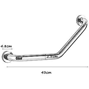 MIIKHI Towel Rails,Towel Rack, Towel Rails,Bath Wall Attachmentgrab Bar Rails Grab Bar Bathroom Stainless Steel Anti-Slip Polishedhandle Elderly Handrails Disability for Toilet Kitchen St