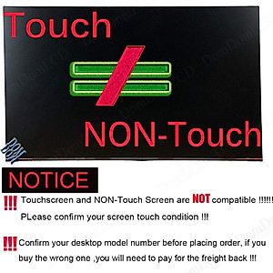 23.8" FHD LCD Screen+Touch Assembly Display Panel Replacement for Lenovo FRU 01AG986