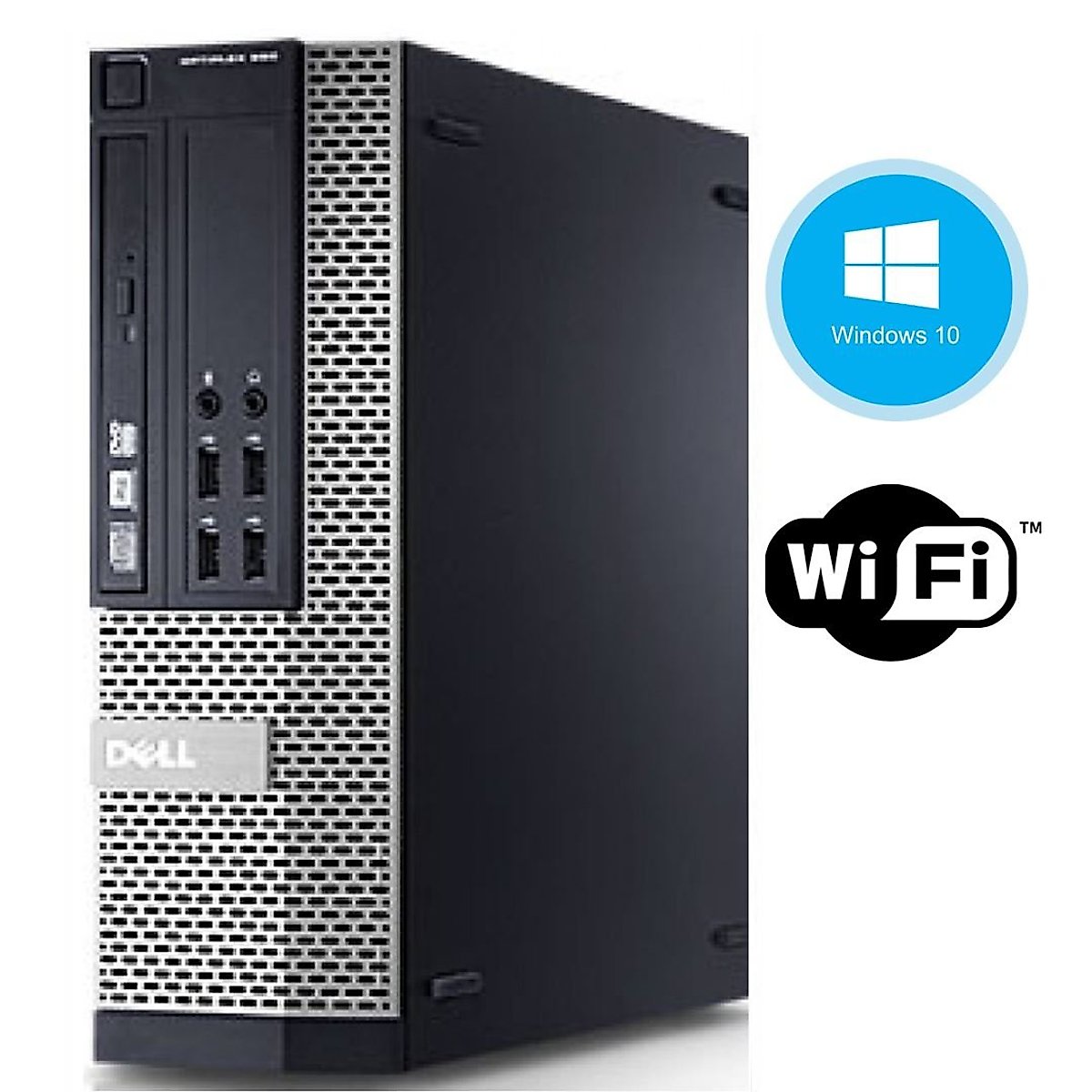 Dell Optiplex 990 SFF Desktop Business Computer PC - Intel Core i5-2400 3.10GHz 8GB DDR3 RAM 128GB SSD DVD Windows 10 Professional (Renewed)
