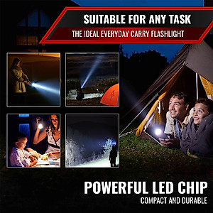 PeakPlus LED Flashlights High Lumens, Tactical Flash Lights [4 Pack] - Super Bright Waterproof Zoomable 5 Modes - Powerful Handheld Flashlights for Emergencies, Camping, Outdoor, Dog Walking