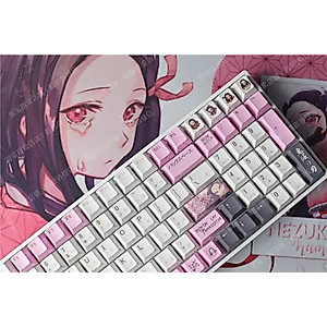 Two-Dimensional PBT Sublimation Original Factory extensive Universal Mechanical keycaps (Midouzi keycap 135 Keys)