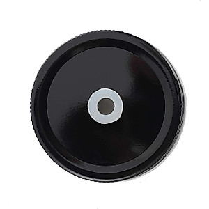 36 Pcs Mason Jar Lids Regular Mouth, Mason Jar Lids with Straw Hole, Stainless Steel Mason Canning Lids Regular Mouth, Leak Proof Reusable Ball Canning Lids for Food Storage, Black