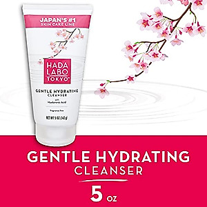 Hada Labo Tokyo Gentle Hydrating Foaming Facial Cleanser Tube, Unscented 5 Ounce