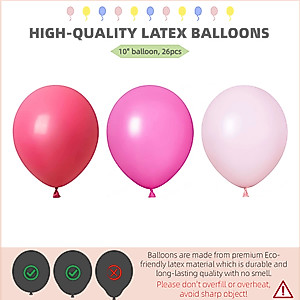 Balloon Column Kit Set of 2 With Balloons Included - Balloon Tower with Stand, Base, and Pole,Backdrop Decoration for Wedding, Baby Shower, Birthday Party, or Bachelorette Parties (Pink)