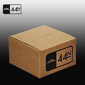 44N, Snapback Trucker Hat, Mountain (Ocean Blue/Amber Gold/Beige)