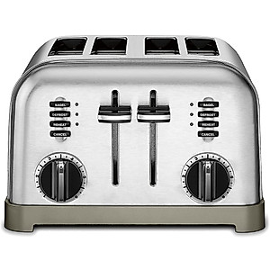 Cuisinart CPT-180P1 Metal Classic 4-Slice Toaster, Brushed Stainless