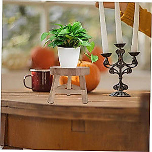 YARNOW Floor Stand Wood Planter Holder Planters for Indoor Plants Outdoor Planters Wooden Flower Stand Flowerpot Rack Desktop Accessories Flowerpot Stand Fall to The Ground Storage Rack