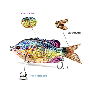 ods lure Bluegill Glide Bait Topwater Fishing Lure Floating Swimbait for Bass Trout Perch Pike Walleye Fishing (2)