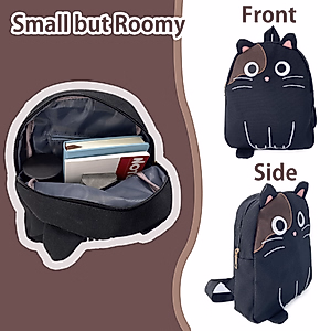 Mewcho Black Cat Backpack for Girls Mini Tiny small Bag Purse Wallet Kawaii Y2k Backpack with Cat Ears for Women Kids Toddler Girls Aged 3 +