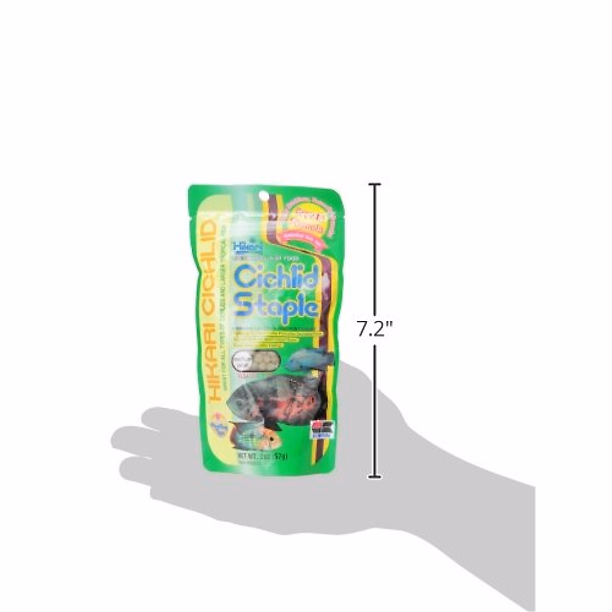 Hikari 2-Ounce Cichlid Staple Floating Pellets for Pets, Medium