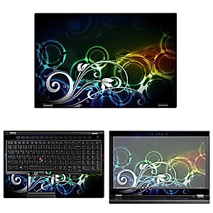 Decalrus - Protective Decal Rainbow Skin Sticker for Lenovo ThinkPad P53 (15.6" Screen) case Cover wrap LEthnkpd15_P53-120