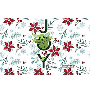 Tervis Triple Walled Star Wars - The Mandalorian Christmas Holiday Joy Insulated Tumbler Cup Keeps Drinks Cold & Hot, 20oz, Stainless Steel