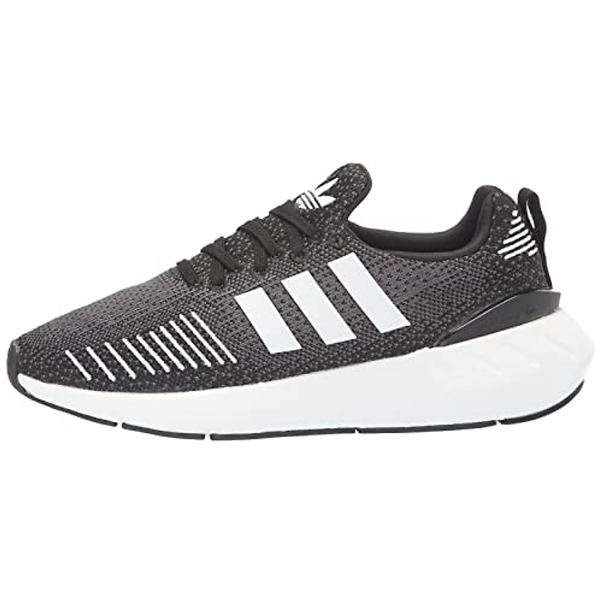 adidas Women's Swift Run 22 Sneaker, Black/White/Grey, 8