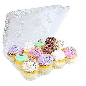 Cake S.O.S. 1 Dozen Cupcake Container (12 cavities), 100 ct.