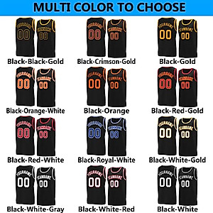 Custom Basketball Jersey Personanlized Stitched/Printed Sports Jerseys for Men/Youth/Preshool Black