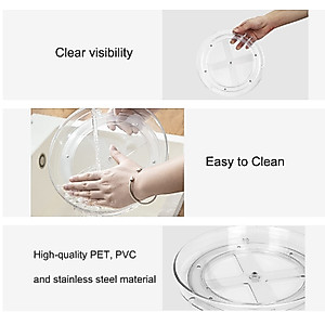 Homelove Turntable Lazy Susans Rack, Spice Organizer Storage Rack Rotating for Kitchen Cabinet, Countertop, Bathroom, Makeup, Pantry