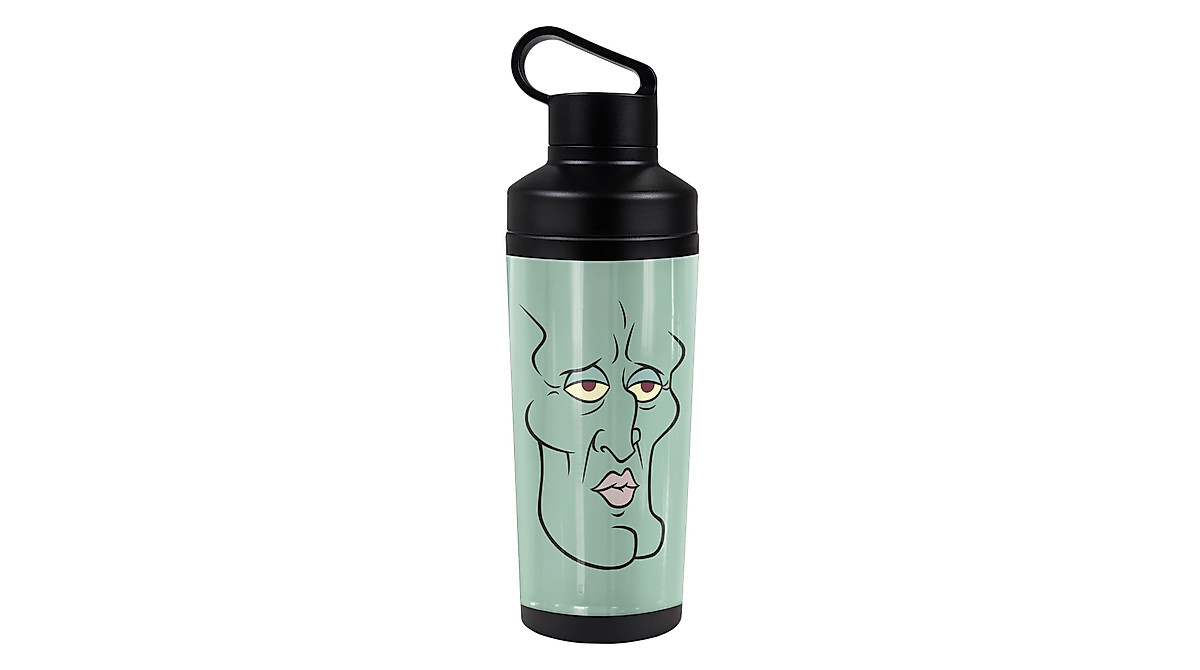 Official SpongeBob Squidward Water Bottle - Leak Resistant & Insulated