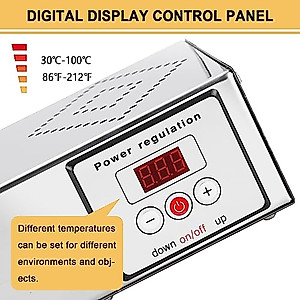 Electric Food Warmer with Cord & Plug 24” 650W Food Heat Lamp Strip Heater Commercial Food Warmer Food Heating Lamp Heat Lamp for Food