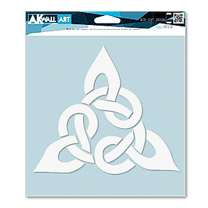 Celtic Knot Trinity Ornate - Vinyl Decal - Car Truck Laptop - Select Size