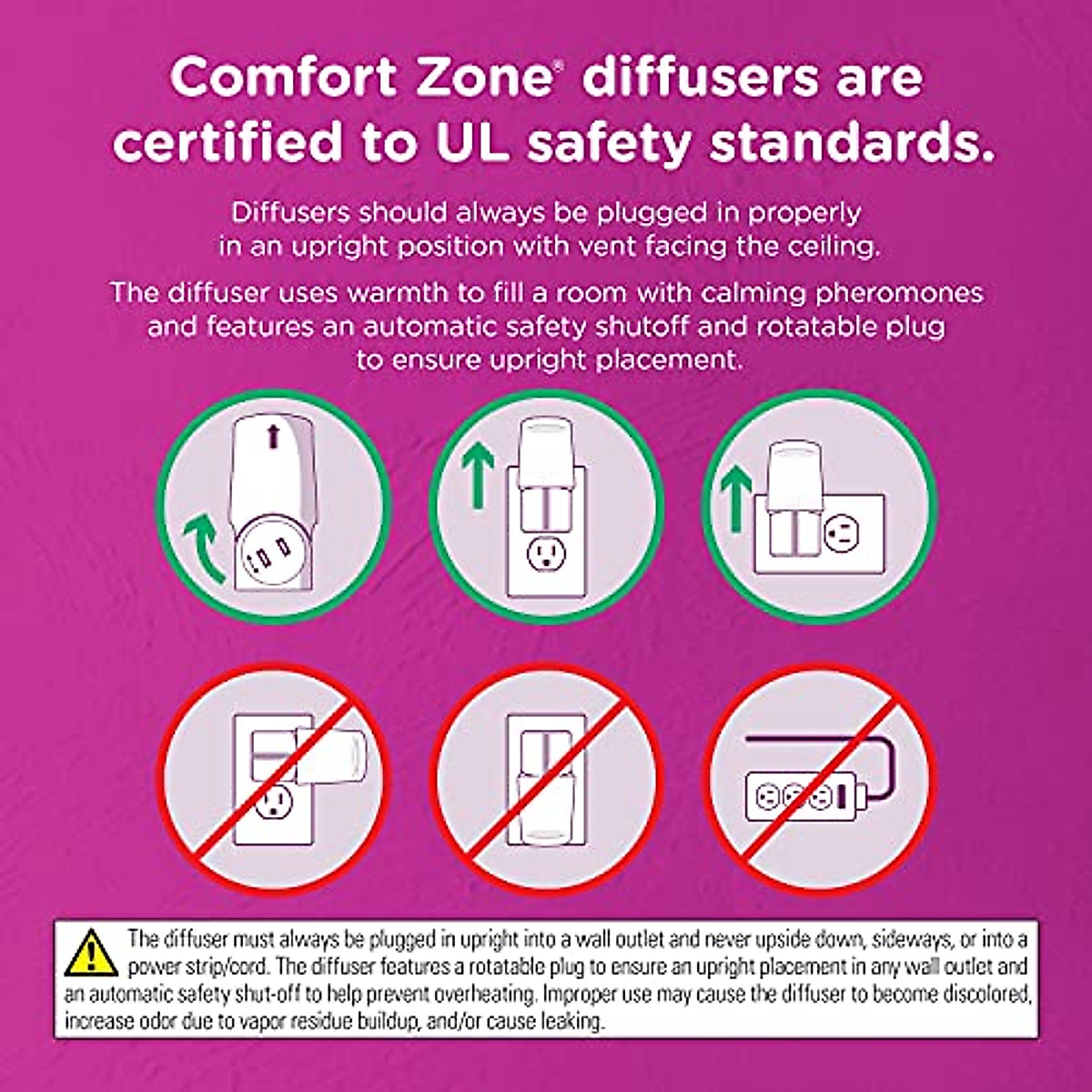 Comfort Zone Cat Calming Diffuser Starter Kit: 1 Diffuser & 2 Refills; Pheromones to Reduce Stress, Spraying & Scratching