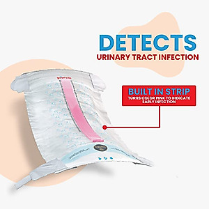 Smart Baby Diapers - Urinary Tract Infection Detection - Hypoallergenic - Paraben Free - Dye Free (Size 4, 80 Count)