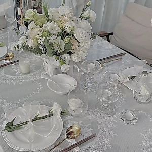 1.5 Inch Sheer Organza Ribbon White Wavy Knot Wired Ribbon 25 Yards for Gift Wrapping, Bouquet Wrapping,Craft，Christmas-Birthday-Wedding-Party Decoration (1.5 inch, White)