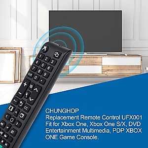 Replacement Remote Control UFX001 fit for Xbox One, Xbox One S/X PDP Gaming Multipurpose Media Remote Control