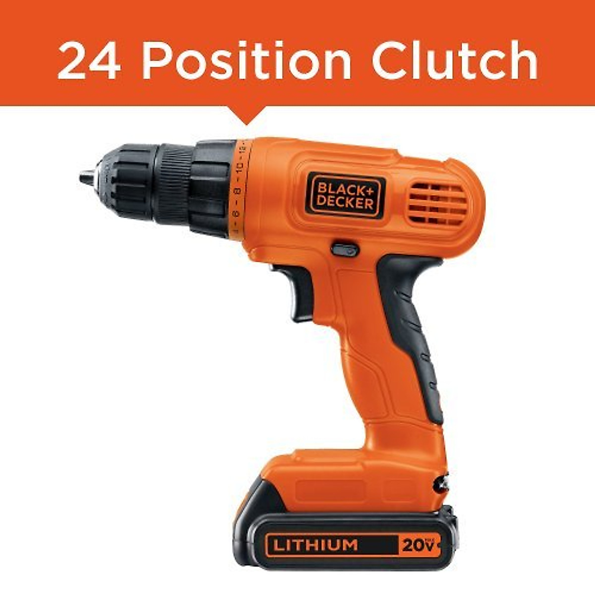 BLACK+DECKER LD120VA 20-Volt Max Lithium Drill/Driver with 30 Accessories (Renewed)