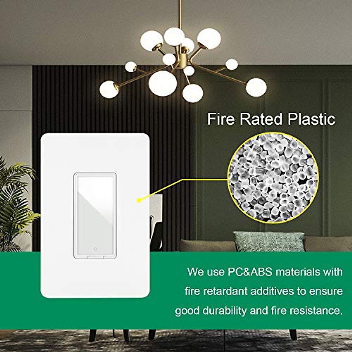 3 Way Smart Switch by Martin Jerry, Voice Control via Alexa, Smart Light Switch Works with Google Home, 2.4G WiFi, No Hub, Works with Traditional 3-Way 4-Way Light Switch