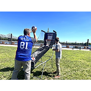 Pop-A-Shot - Pop-Up Game | Arcade Basketball Inside, Out, and On The Go | Infrared Sensor Scoring | 3 Balls | Foldable, Portable, and Tote Bag Included