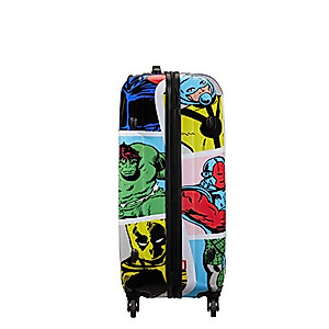 American Tourister Luggage Suitcase, Multicolored (Marvel Pop Art), L (75 cm-88 L)
