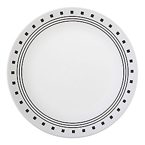 PLATE BLK/WHT 8.5"