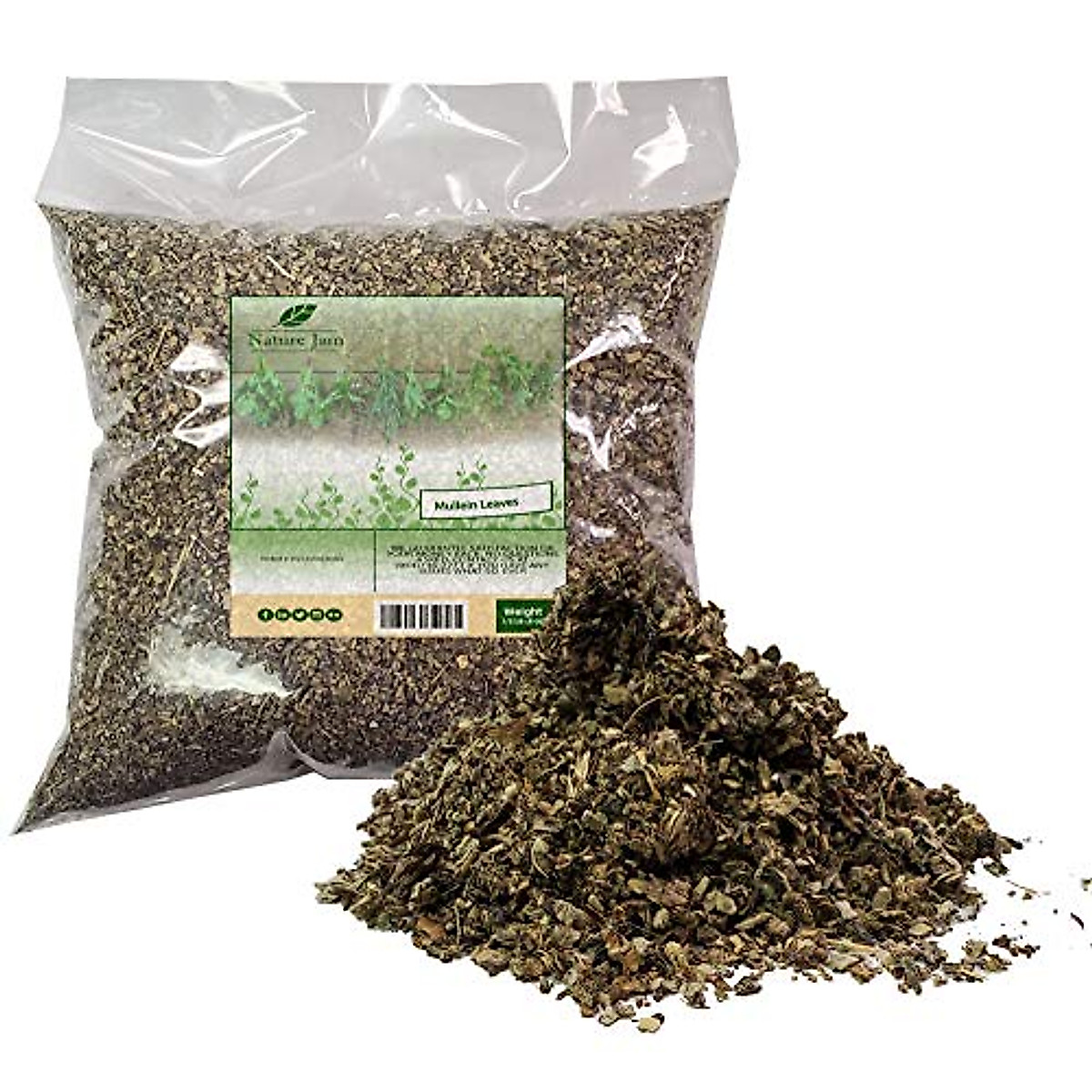 Mullein Leaf Cut & Sifted 1/2 Pound Bulk Bag-Velvet Dock or Velvet Plant aka Candlestick-8 OZ